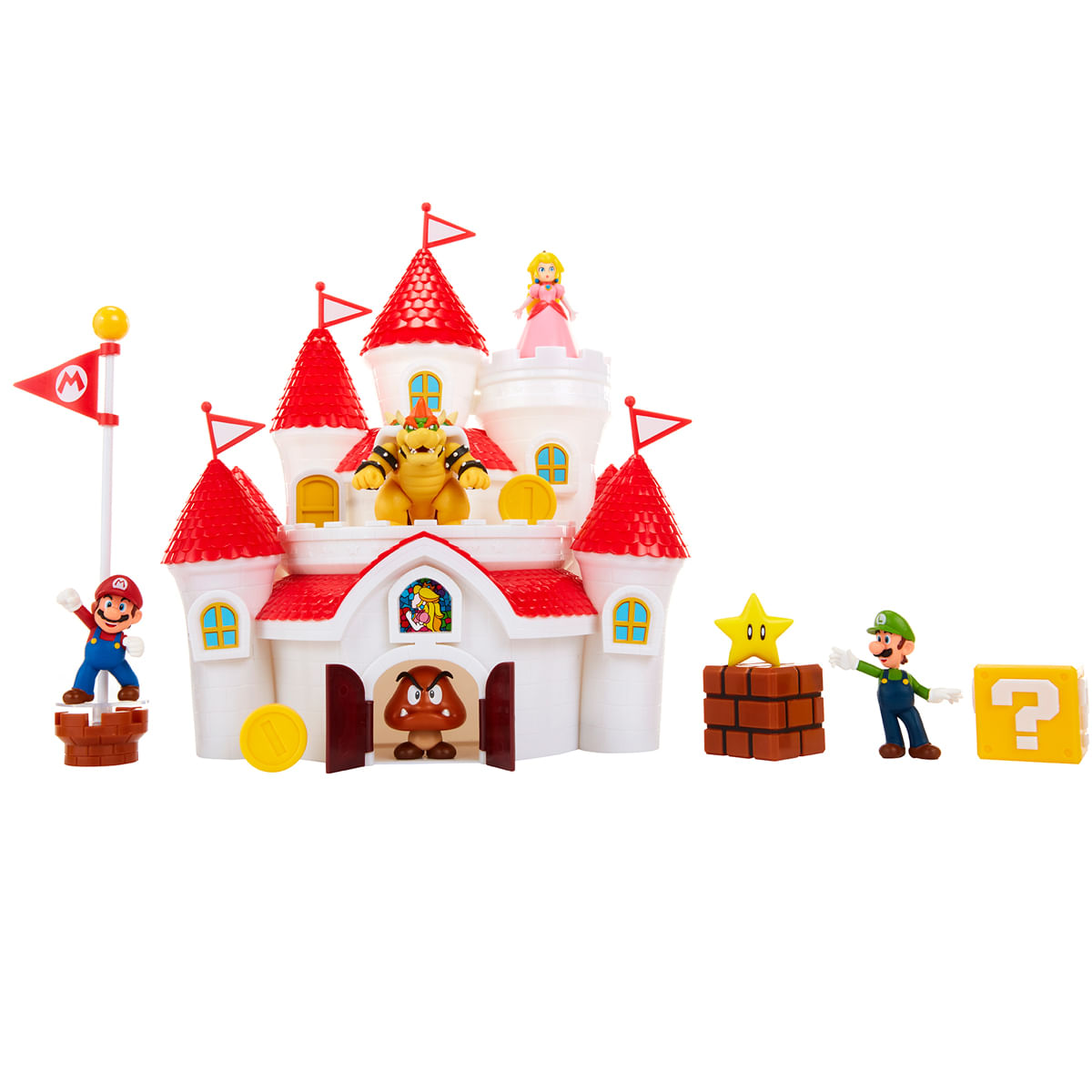 Súper Mario Playset Castillo Reino Seta - Drim