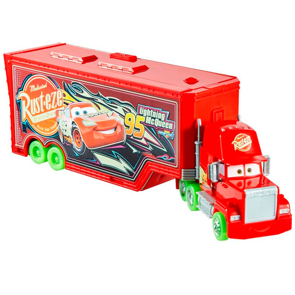 Cars Glow Racers Mack Supercamión Transformable - Drim