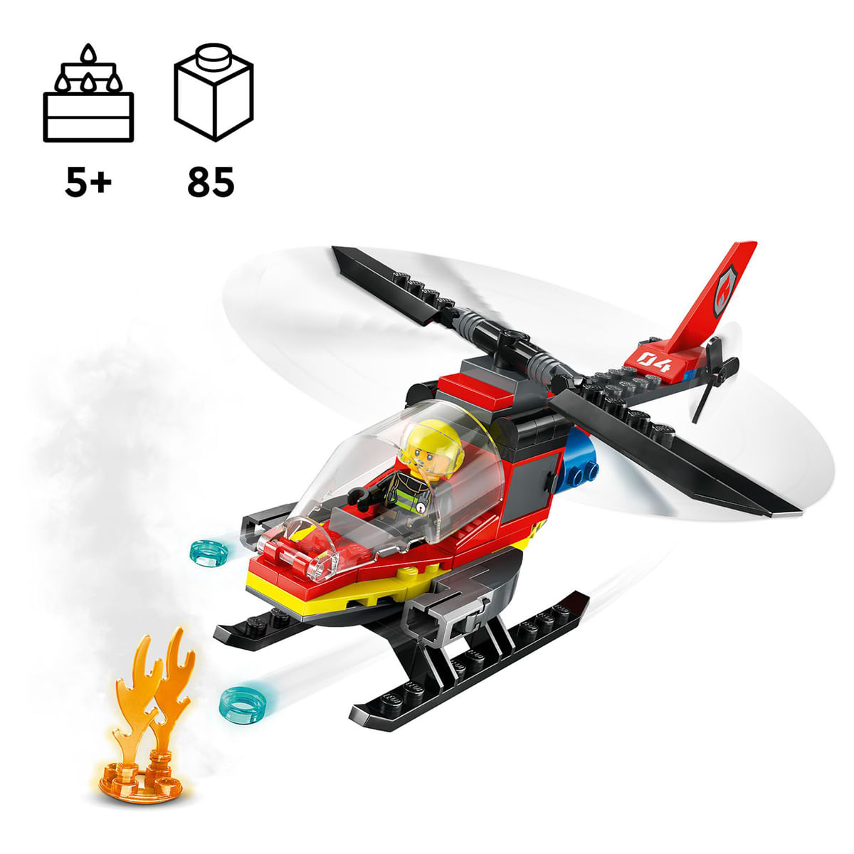 Lego City Helicóptero de Rescate de Bomberos - Drim
