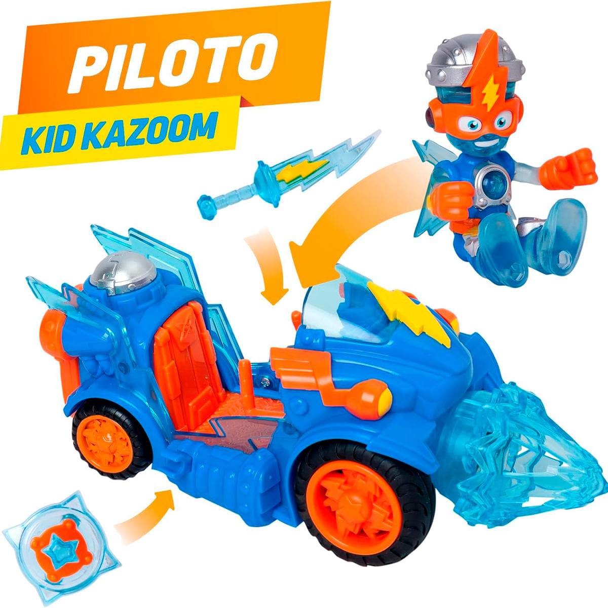 Superthings Power Kid Kazoom Vehículo de Combate - Drim