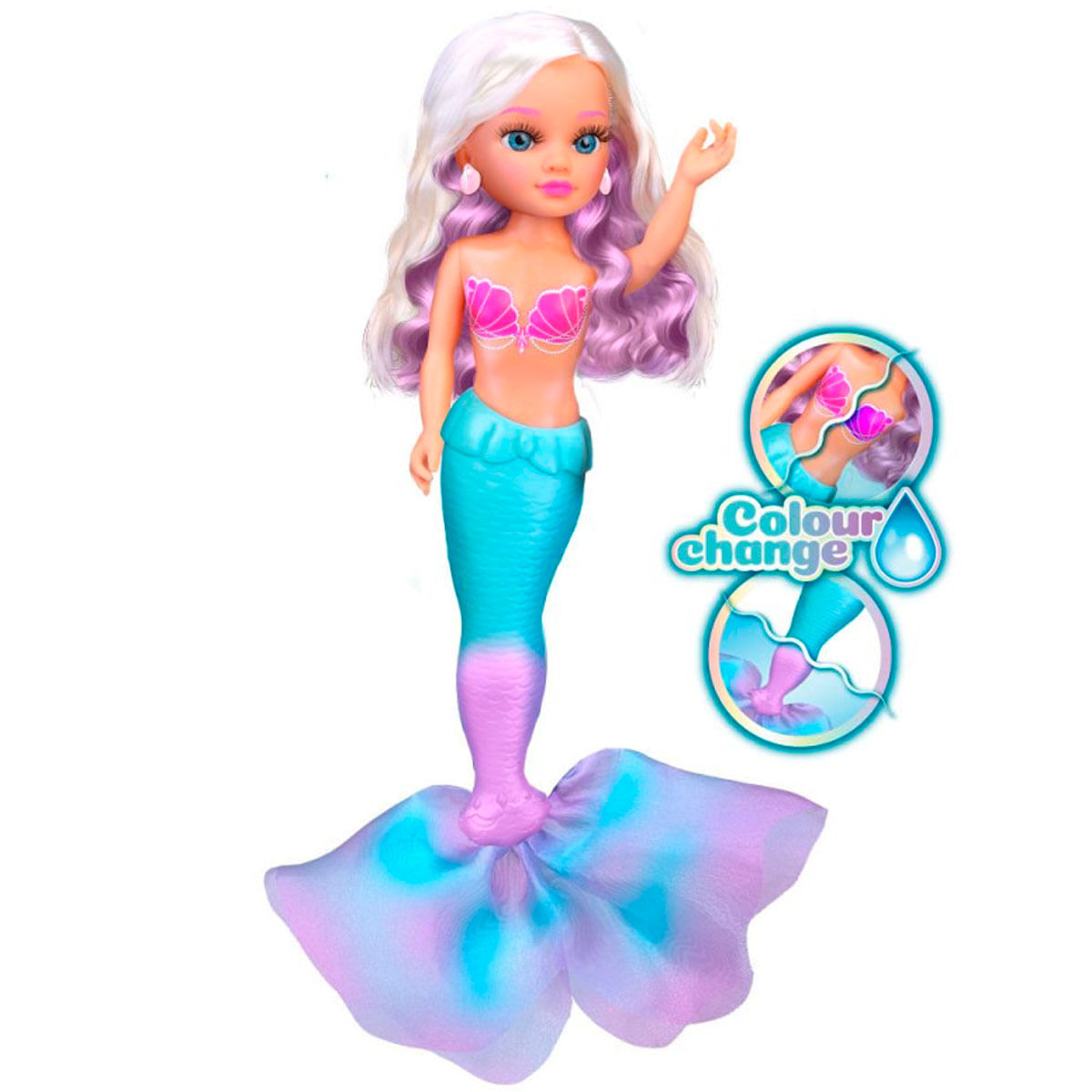 Nancy Magic Colour Mermaid Muñeca - Drim