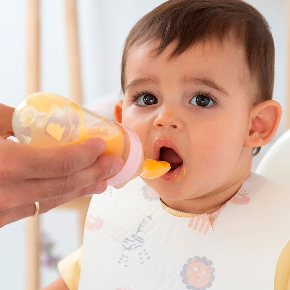 Cuchara dispensadora papilla Rosa - Drim